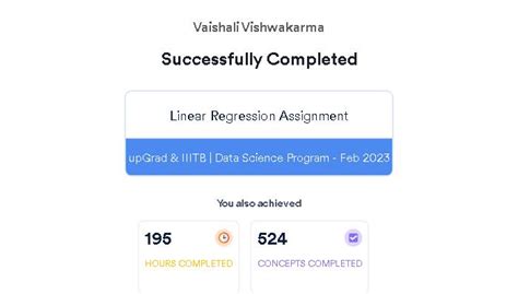 vaishali vishwakarma on linkedin upgrad