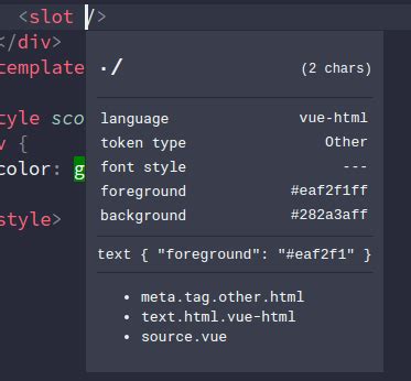 Syntax Highlighting For Self Closing Elements In Vue File Issue Vuejs Vetur Github