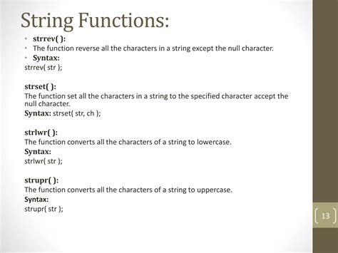 String Handling Ppt