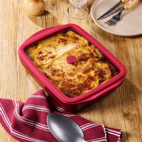 Rectangular Glass Baking Dish With Lid 16 Liters 2 Colors