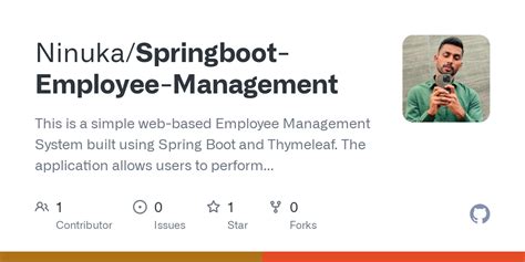 Github Ninukaspringboot Employee Management This Is A Simple Web Based Employee Management