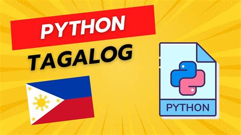 FREE PYTHON TUTORIAL TAGALOG YouTube