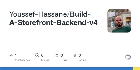 github youssef hassane build a storefront backend v4