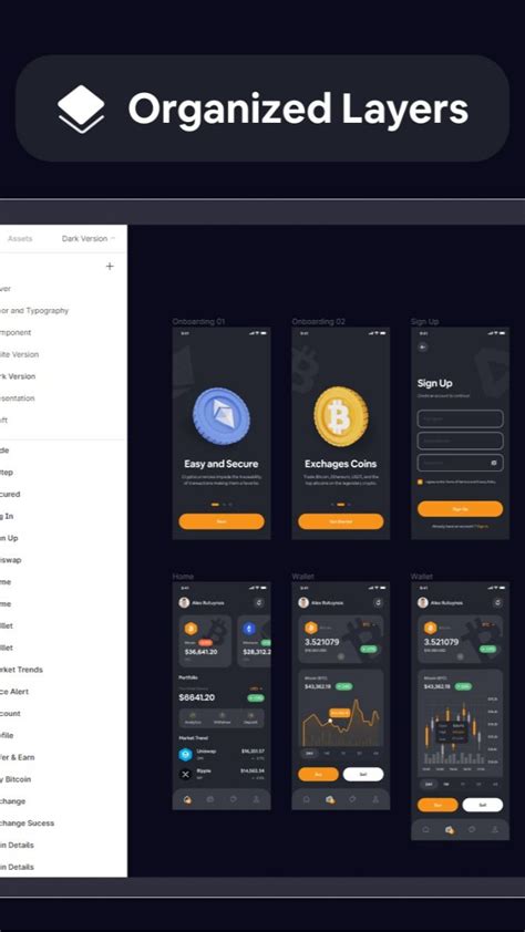 Crypto Wallet App Design UI Kit App Ui Design App Design Marketing Trends