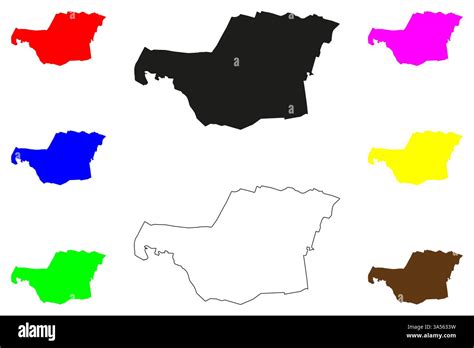 Bhiwadi city (Republic of India, State of Rajasthan) map vector ...