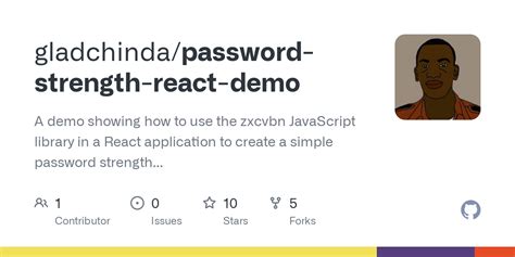 GitHub Gladchinda Password Strength React Demo A Demo Showing How To Use The Zxcvbn