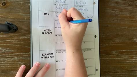 Factoring Basic Trinomials Notes Youtube