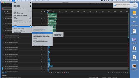 solved exporting different tracks in mixdown as separate adobe