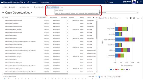Microsoft Dynamics Crm Export To Excel For Further Analysis To Crm Excel Sheet Download Db