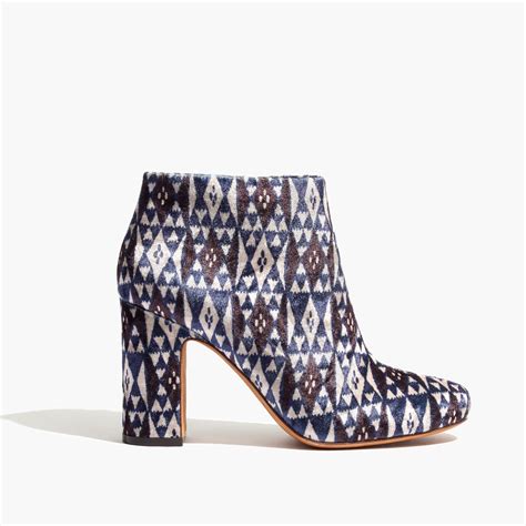 Madewell The Nealy Boot In Velvet Print