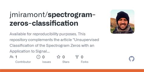 github jmiramont spectrogram zeros classification available for