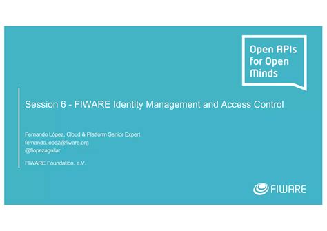 Fiware Identity Management And Access Control Ppt