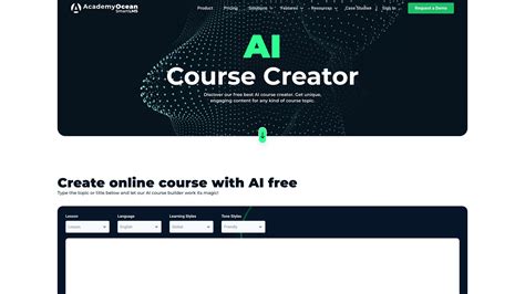 Academyocean Ai Course Creator Streamlined Online Course Creation Creati Ai