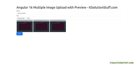 Angular Multiple Image Upload With Preview Example Itsolutionstuff
