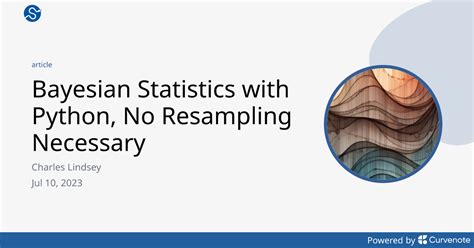 Bayesian Statistics With Python No Resampling Necessary Scipy Proceedings
