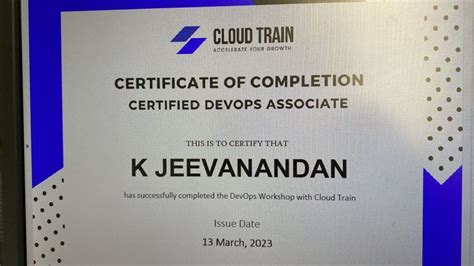 Jeevanandan K On Linkedin Happy To Share I Am Now Devops Certified