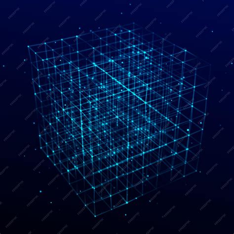 Premium Photo Technology Block Chain Network Connection Big Data Visualization Cyber Security