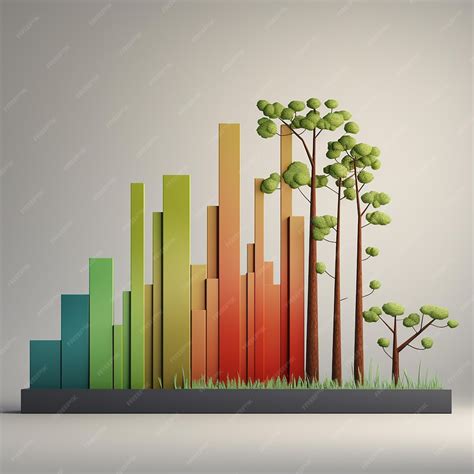 Premium Photo 3d Charts Or Graphs Of Nature