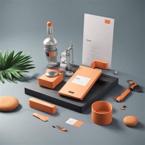 A Table With Orange Objects And A Bottle Of Gatorade On It Premium Ai Generated Image