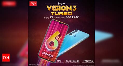 Itel Vision Turbo With Mah Battery Launched Priced At Rs Times Of India