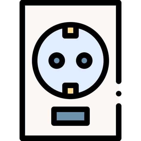Socket Detailed Rounded Lineal Color Icon