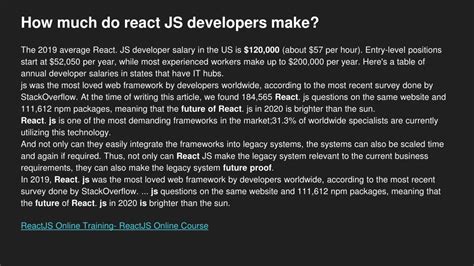 Ppt Are Reactjs Developers In Demand Powerpoint Presentation Free