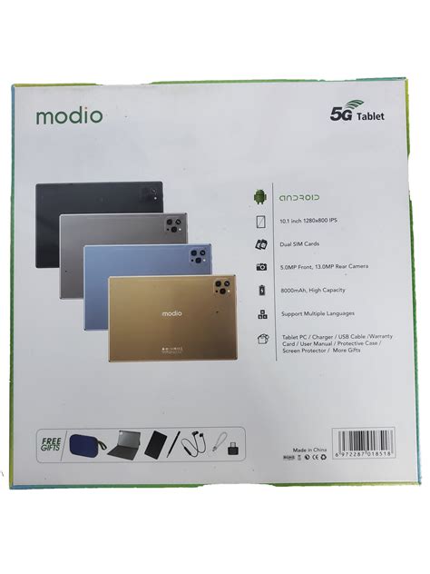 Learning Tablet Modio M30 101 Inch 5g With Wireless Keyboard 8gb Ram