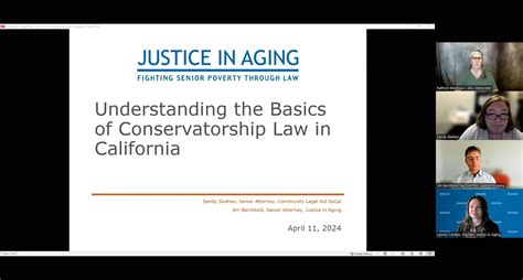 Webinar Understanding The Basics Of Conservatorship Law In California On Vimeo