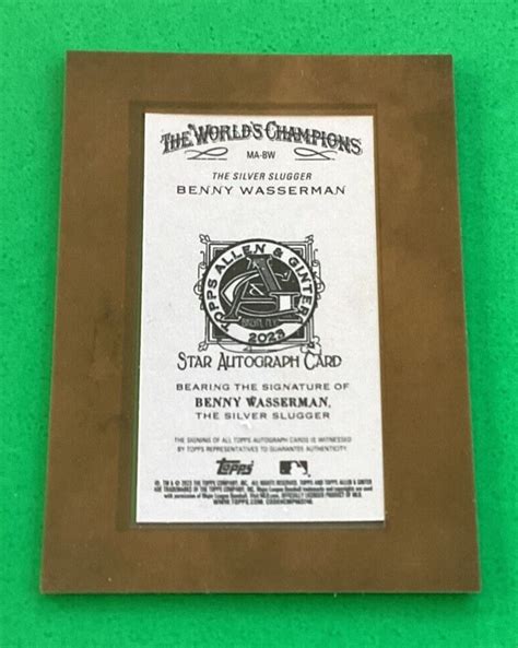 2023 Allen And Ginter Benny Wasserman Framed Autograph Card Actor