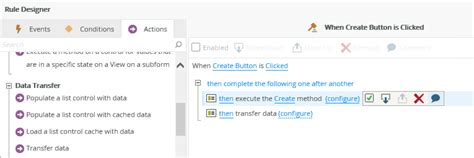 configuring rule actions