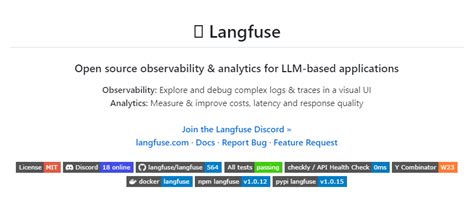 LangFuse：为LLM应用设计的开源可观察性和分析解决方案