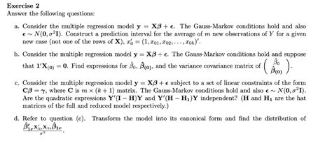 Exercise 2 Answer The Following Questions A Consider