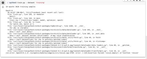 Training Got Error 215 Assertion Failed · Issue 8 · Klintan Pytorch Lanenet · Github