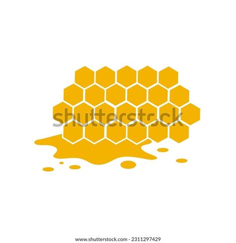 Honeycomb Structure Hexagonal Cells That Honey Stock Vector Royalty Free 2311297429 Shutterstock