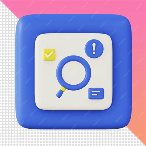 3d рендеринг поиск файлов шаблон значков контрольного списка для Ui Ux веб мобильных приложений