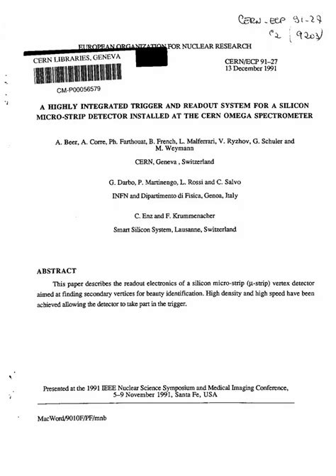Pdf A Highly Integrated Trigger And Readout System For A Silicon Mu