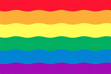 6 색된 물결 모양의 무지개 플래그입니다 Lgbt 프라이드 개념 배경 0명에 대한 스톡 사진 및 기타 이미지 0명 6 개념 Istock