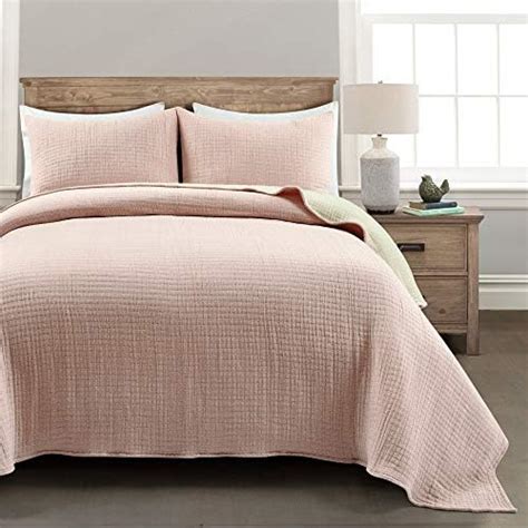 Levtex Home Mills Waffle Fullqueen Quilt Set Blush