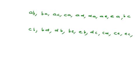 ⏩solvedlist All The Permutations Of Five Objects A B C D And E