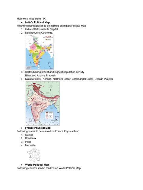 Map Work Ix Pdf