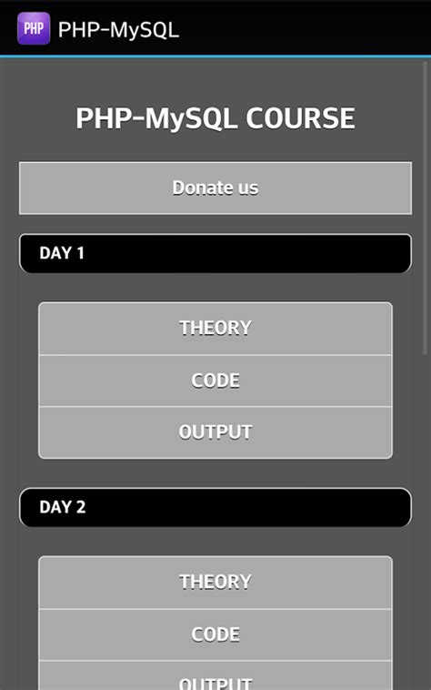 PHP MySQL In Days Special APK For Android Download