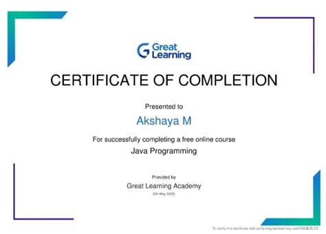 Akshaya M On Linkedin Javaprogramming Greatlearning