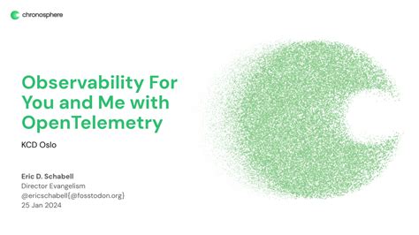 Eric D Schabell Kcd Oslo 2024 Observability For You And Me With