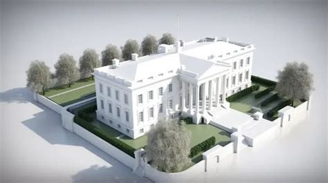 백악관 외부 3d 렌더링된 배경의 아이소메트릭 뷰 풍경 건축 3d 건물 외부 배경 일러스트 및 사진 무료 다운로드 Pngtree