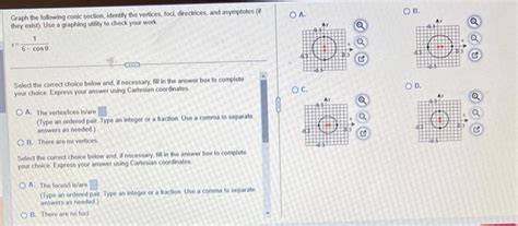 solved graph the following conic section identify the