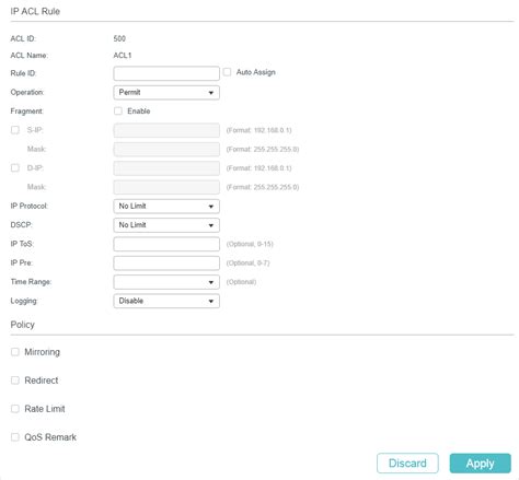 Configuring Acl