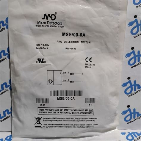 Mse00 0a Micro Detectors Photoelectric Sensor