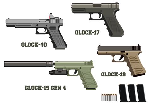 Free Glock Vector Download Free Vector Art Stock Graphics And Images