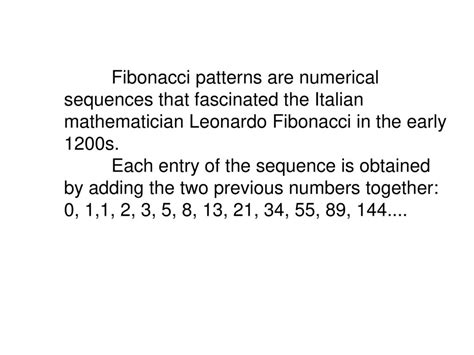 The Fibonacci Number Sequence Ppt Video Online Download