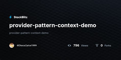 provider pattern context demo stackblitz